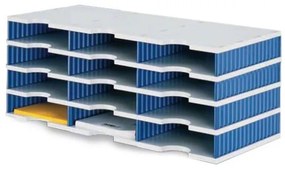 Třídící moduly, 12 přihrádek, modrá
