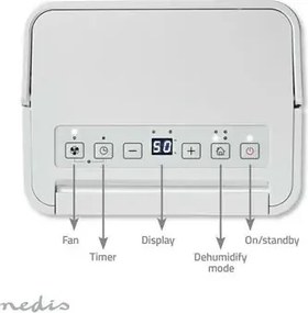 Nedis Odvlhčovač / 10 l-Den / Odvlhčování / Automatické / Sušení prádl