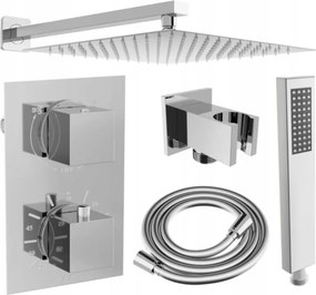 Mexen Cube DR02 podomítková sprchová sada s dešťovou hlavicí 30 cm, chrom - 77502DR0230-00