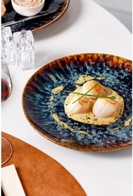 Hnědý porcelánový talíř ø 27 cm Resto – BonBistro