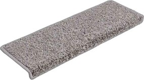 Schodové rohože 30 ks 65 x 21 x 4 cm šedé s obdélníkovým okrajem 3365825