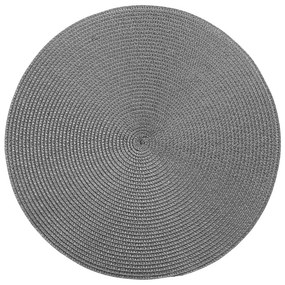 AMBIENTE Prostírání kulaté 38 cm - tm. šedá