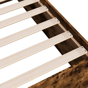Rám postele kouřový dub 90 x 190 cm kompozitní dřevo 3281067