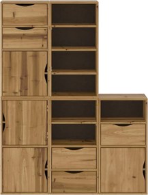 Boční skříňky 5 ks "ODDA" 40x24x79 cm Borovicový masiv 3365362