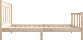 vidaXL Rám postele masivní dřevo 75 x 190 cm Small Single [3100682] Barva: Bílá
