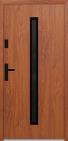 FM Turen - Feldmann & Mayer FM turen ATU68 M21 - blackline Orientace dveří: Levé, otevírání dovnitř, Dekor: Zlatý dub, Standardní rozměr dveří včetně rámu: 98 cm x 208 cm - vnější rozměr rámu