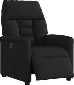 Elektrické polohovací křeslo černé textil 3303014