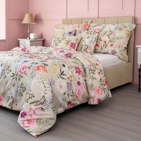 Saténové povlečení LUXURY COLLECTION Botanica elegance - 1x 220/200, 2x 70/90cm