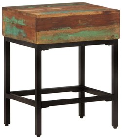 Odkládací stolek 40 x 30 x 51 cm masivní recyklované dřevo - Default Title