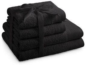 Sada bavlněných ručníků AmeliaHome AMARI černá