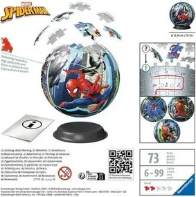 Ravensburger 3D Puzzle-Ball Spiderman / 72 dílků / od: 6 let