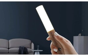 Hnědé LED nástěnné svítidlo na USB Baton – Gingko