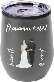 Personalizovaný termohrnek "BOWL" se svatebním párem