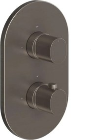 Ravak Chrome II - Termostatická podomítková baterie CR II 067.20GB.O3.RB071, pro 3 spotřebiče, kartáčovaný grafit X070668