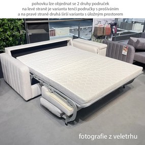 Pohovka GRACE  2,5SF | 195 cm | KAŽDODENNÍ SPANÍ | bez úlož. prostoru | VÝBĚR TKANIN