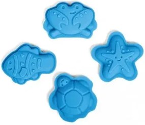 Bigjigs Toys Silikonové formičky Ocean modrá / od 18 měsíců