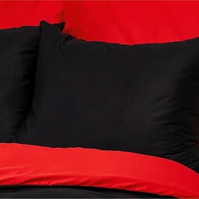 Saténové povlečení LUXURY COLLECTION červené/černé - 1x 140/220, 1x 70/90cm