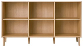 Knihovna v dekoru dubu v přírodní barvě 133x75 cm Mistral – Hammel Furniture