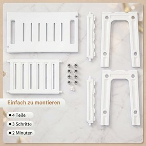 Costway Vodotěsná HDPE stolička do vany sprchová lavice do vany a koupelny 150