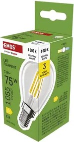EMOS LED žárovka Filament Mini Globe 7W E14 / Žárovka / náhrada za 75W
