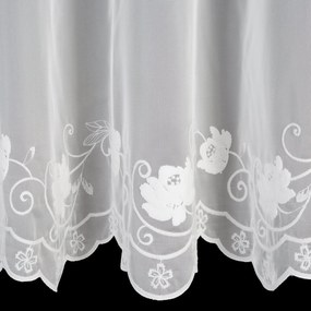 ZÁCLONA NA KROUŽCÍCH LETI 350X160 CM KVĚTY
