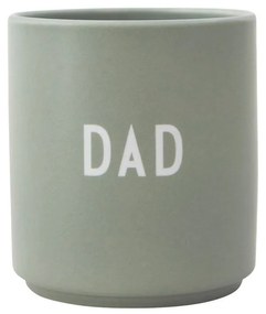 Světle zelený porcelánový hrnek Design Letters Favourite Dad