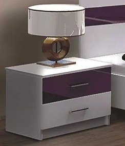 Casarredo - Komfort nábytek Noční stolek DUBAJ/CLEMENTE fialový