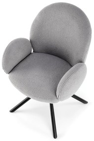HALMAR K498 židle šedá