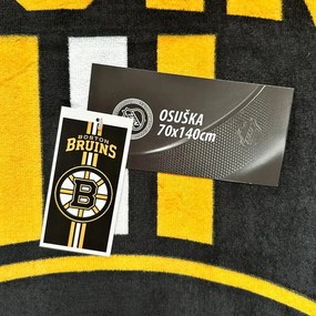 Bavlněná osuška Boston Bruins Prestige Black - NHL - 100% bavlna - 70x140 cm