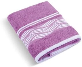Froté ručník, osuška vlnka lila - ,  Ručník