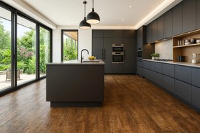 Beauflor, PVC podlaha - lino Ambient Stock Oak 039M - dub, na míru, šíře 2m,3m,4m, hnědá, bez podkladu, chodba / předsíň