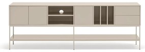 Krémový TV stolek 220x74x45 cm Platt – Teulat
