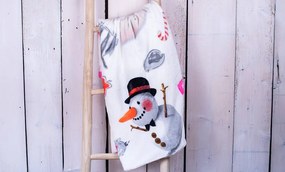 Jahu Deka z mikrovlákna Snowman 150x200