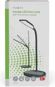 Nedis LED lampička s bezdrátovou nabíječkou / Stmívač / LED / Qi / 15