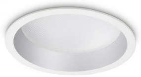 Ideal lux 249049 led zápustné stropní bodové svítidlo deep 1x20w | 2100lm | 4000k - bílá