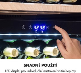 Klarstein Vinsider 35 Onyx Edition, vestavná vinotéka, třída energetické účinnosti G