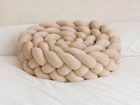 Sametový mantinel pletený do copu ze 4 pramenů Zvolte barvu: Šedá, Zvolte délku: 300 cm