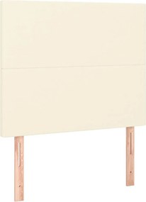 Čelo postele krémové 100x5x118/128 cm umělá kůže 3116138