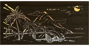Li-Go "Volkswagen Brouk" světelný obraz 230V 120x60cm provedení povrchu: dub světlý