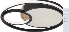 Rabalux Černé stropní LED svítidlo Leola 480mm 81W CCT s DO 71044