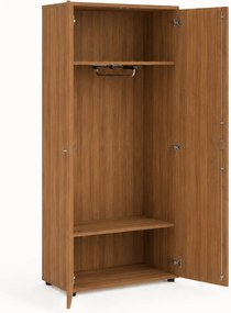 Vysoká šatní skříň Praktik 80 x 40 x 182,1 cm, ořech dijon