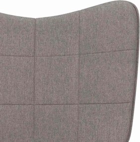 Houpací křeslo taupe textil 328016