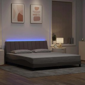 Rám postele bez matrace Hanko taupe 180 x 200 cm textil 3310479