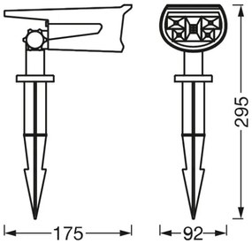 Ledvance - LED RGB Solární svítidlo ENDURA LED/0,5W/3,6V IP44