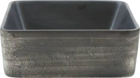 Umyvadlo na desku černé a hnědé obdélník 46x35,5x13 cm keramika 155076
