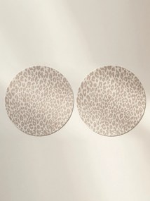 Sinsay - Kulaté prostírání s motivem zvířat 2 pack - béžová
