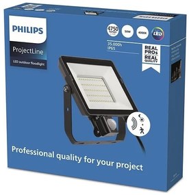 Philips - LED Venkovní reflektor se senzorem PROJECTLINE LED/50W/230V IP65 4000K