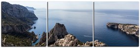 Obraz na plátně - Majestátní krajina s klidným mořem - panoráma 5233B (90x30 cm)