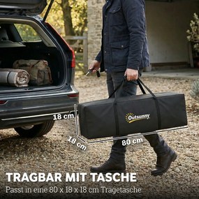 Outsunny stan pro 2 osoby, voděodolný 3000 mm – kupolový stan s 2 vchody, 4 okny, transportní taškou a háčkem na lucernu – kempování/turistika/cesty