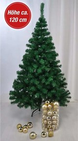 HI Vánoční stromek s kovovým stojanem zelený 120 cm [438380]